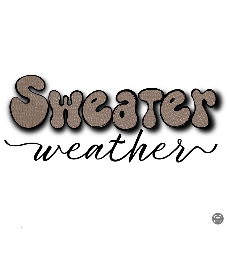 Sweater Weather PNG, Cold Weather Png, Fall Winter Png, Sweater Weather ...