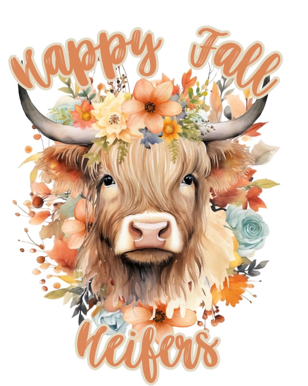 Fall Cow PNG, Happy Fall Png, Fall Png, Happy Fall Svg, Cow Shirt Svg ...