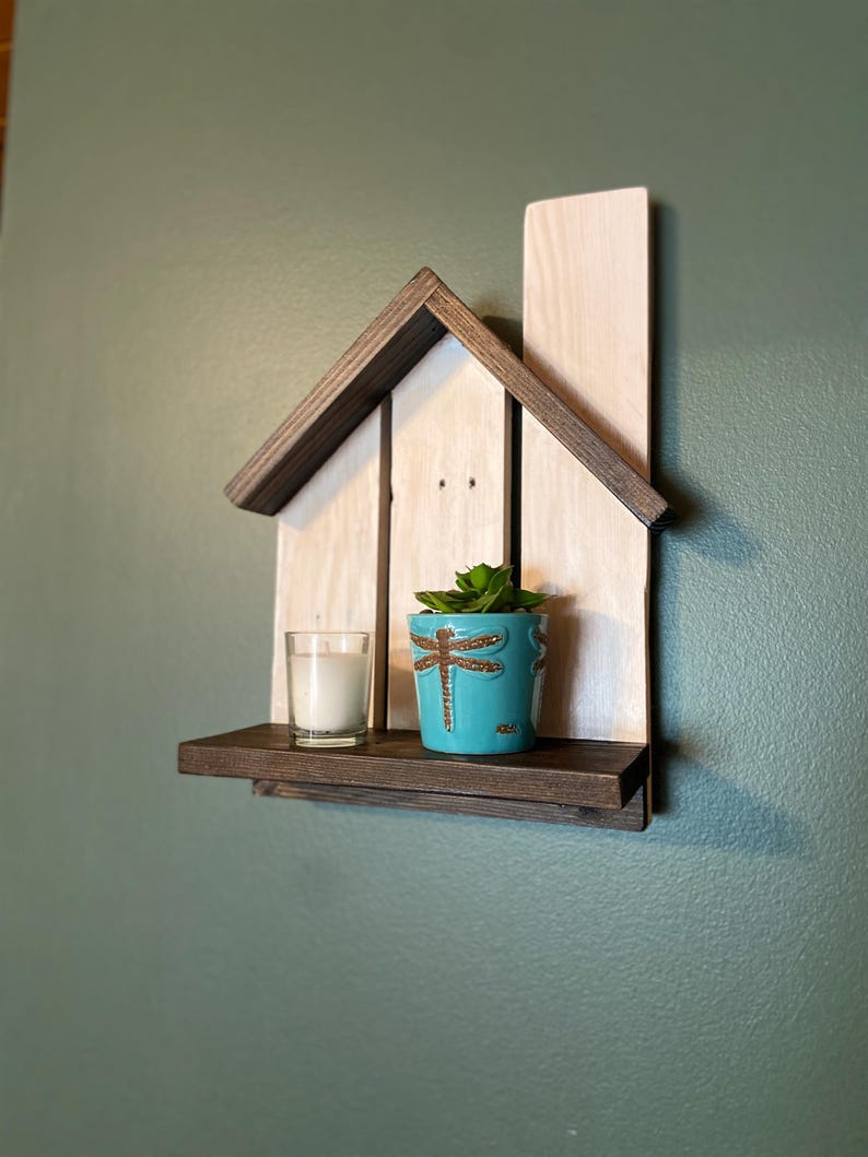 Rustic Farmhouse Wall Shelf Decor Wall Art. Gift for Her, Gift for Him ...