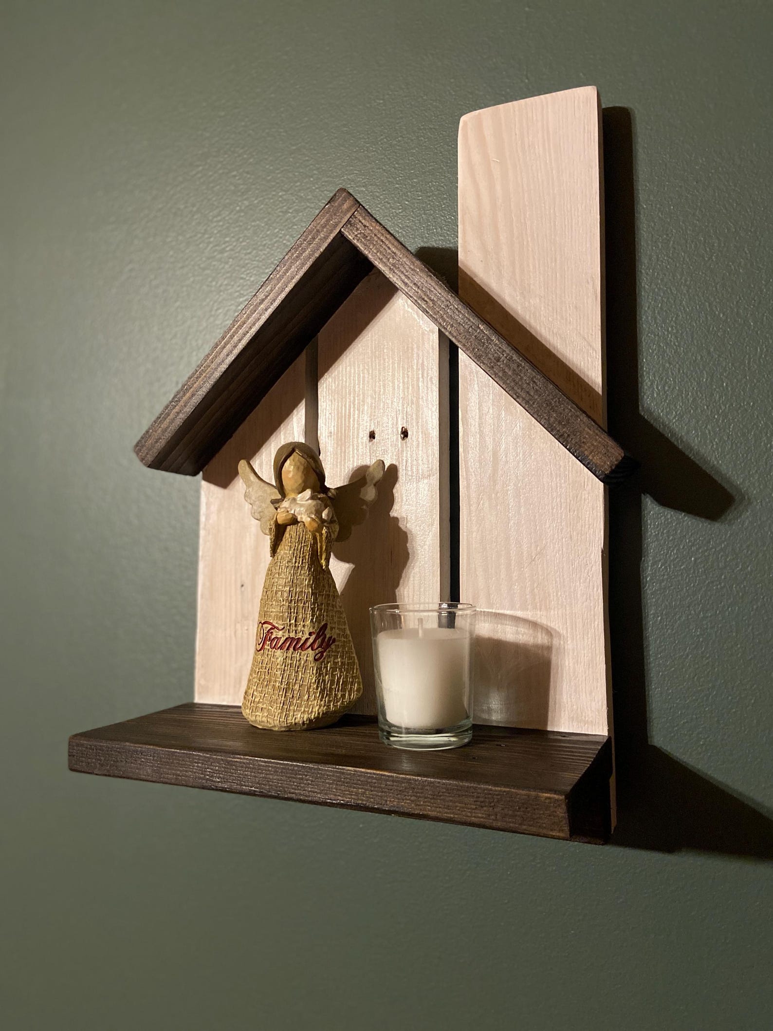 Rustic Farmhouse Wall Shelf Decor Wall Art. Gift for Her, Gift for Him ...