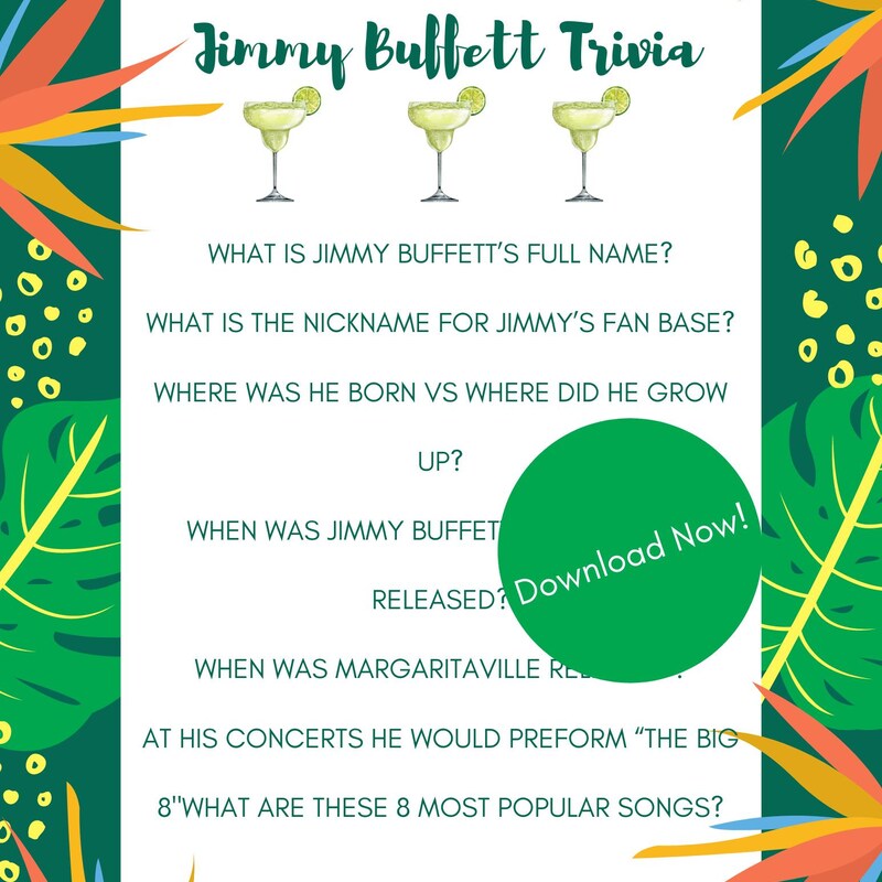 Jimmy Buffet Decor - Etsy