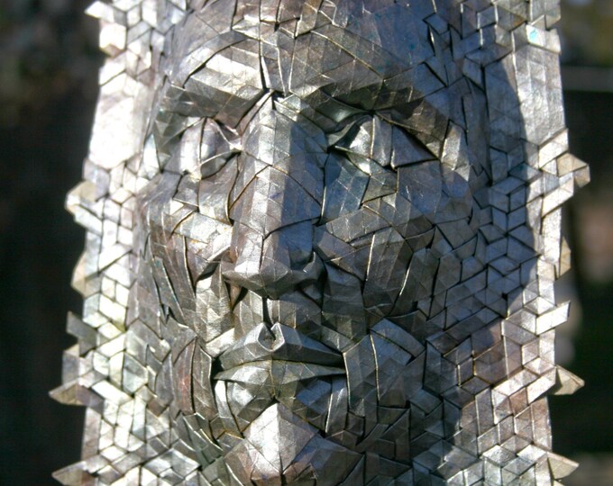 Tin Man an Origami Sculpture Mask - Etsy