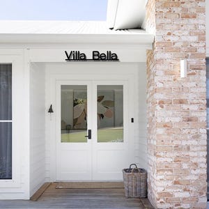 Personalized Villa House Sign, Custom Metal Family Name Sign, Last Name ...