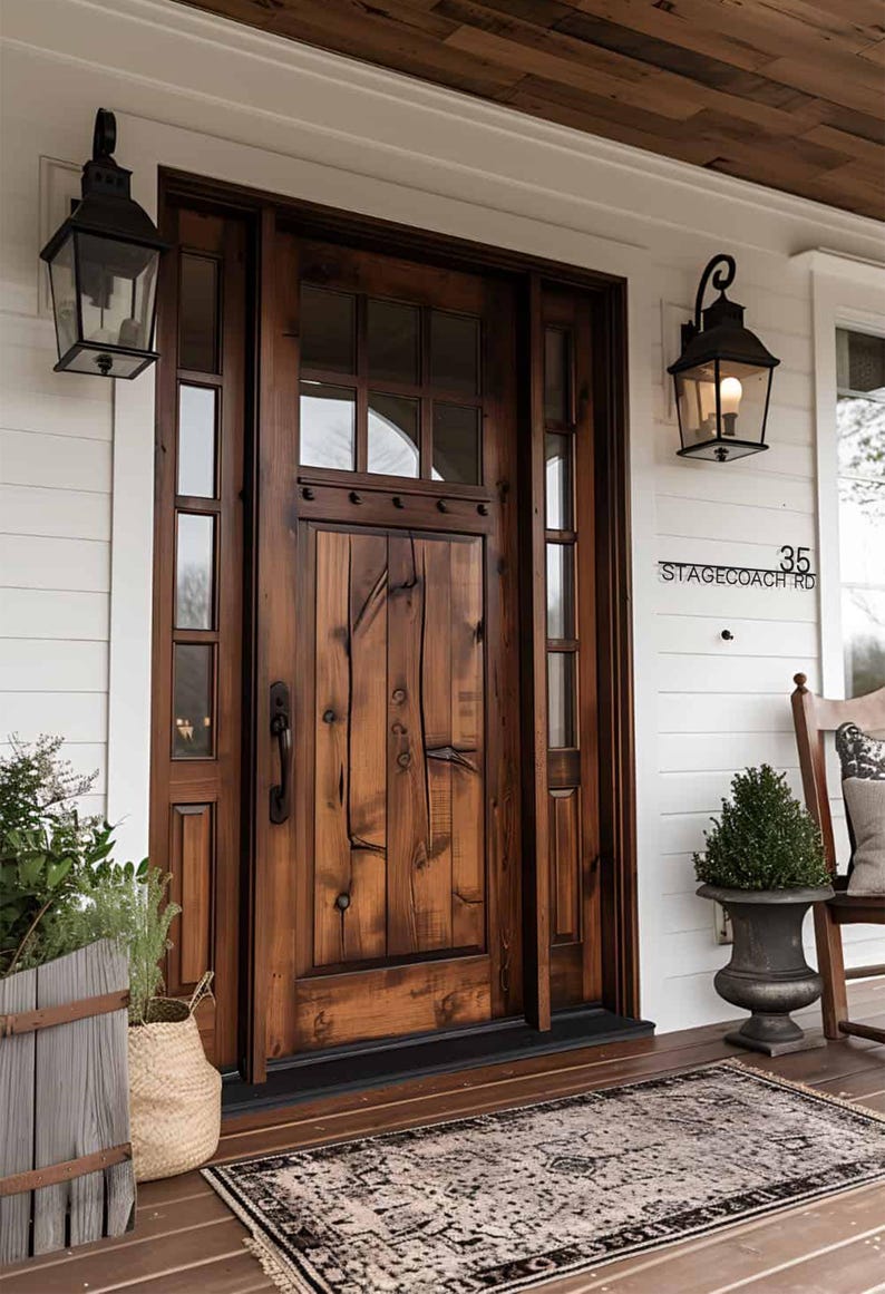 Personalized Stylish Name & Address Display, Outdoor Address Sign ...