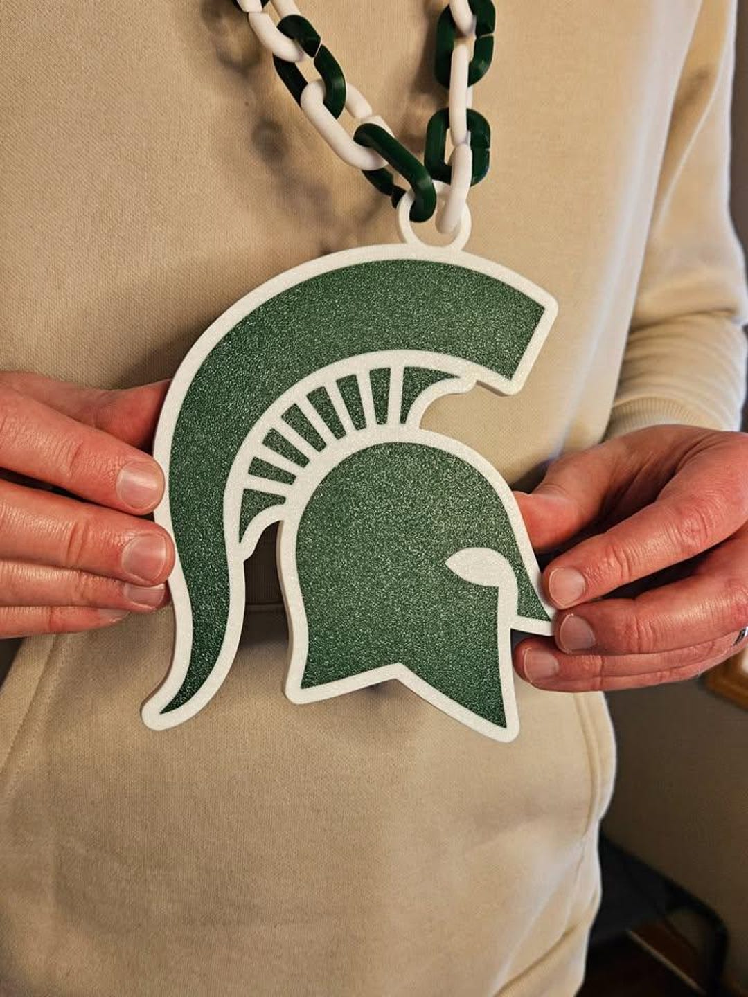 Custom 3D Printed Big Fan Drip Chain, Oversized Sports Chain Necklace ...