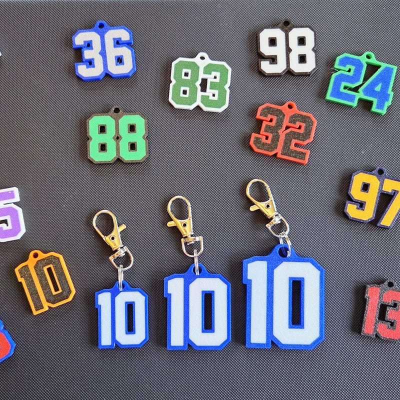 Resin Football Number - Etsy