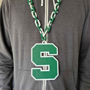 Custom 3D Printed Big Fan Drip Chain, Oversized Sports Chain Necklace ...