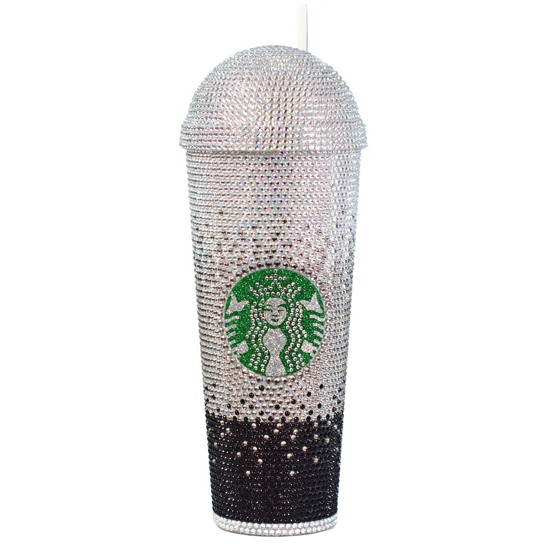 Custom Starbucks Rhinestone Bling Tumbler, Reusable Iced Coffee Cup ...