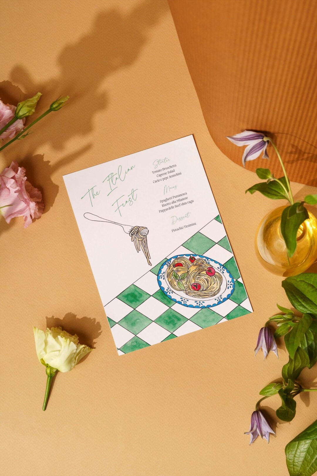 Italian Feast Destination Wedding | Dinner Party | Supper Club Menu ...