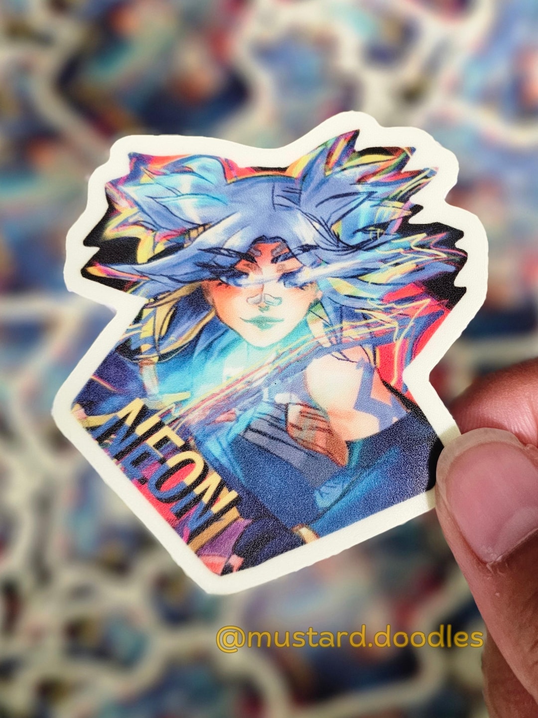 Neon Valorant Glow in the Dark Vinyl Sticker | Duelist | Agent | Val - Etsy