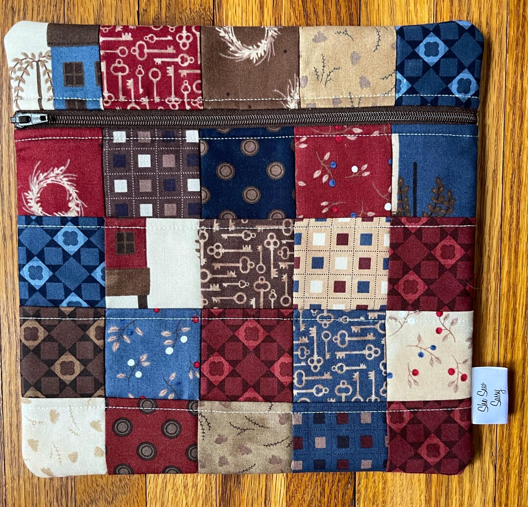 Small Huckleberry Saltbox Patchwork Project Bag - Etsy