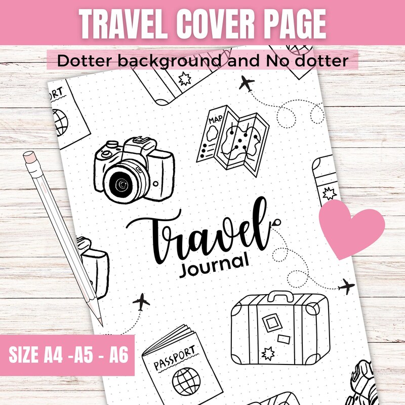 Travel Journal Cover - Etsy