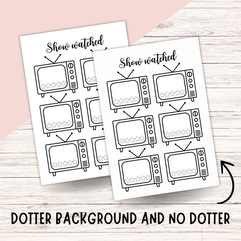 Shows Watched Tracker PRINTABLE Journal Page - TV Show Tracker - Series ...