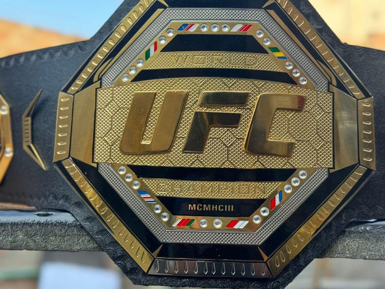 UFC Fighting Legacy Replica Title Belt, Brass Plates, 2mm Plates ...