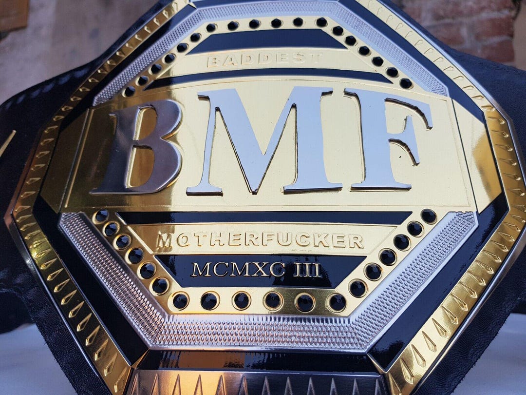 UFC BMF Replica Title Belt Championship Brand New Adult 2mm Brass ...