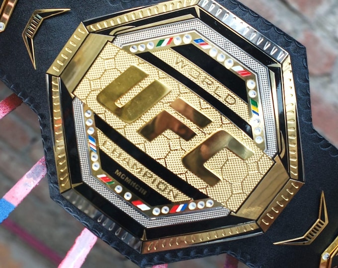 UFC Fighting Legacy Replica Title Belt, Brass Plates, 2mm Plates ...