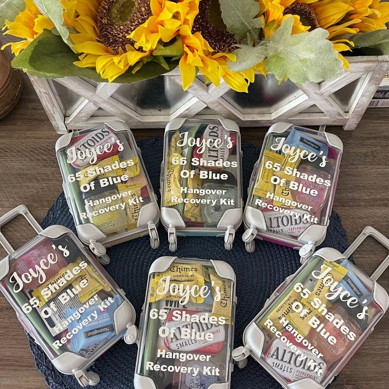 Mini Suitcase Hangover Kit - Etsy