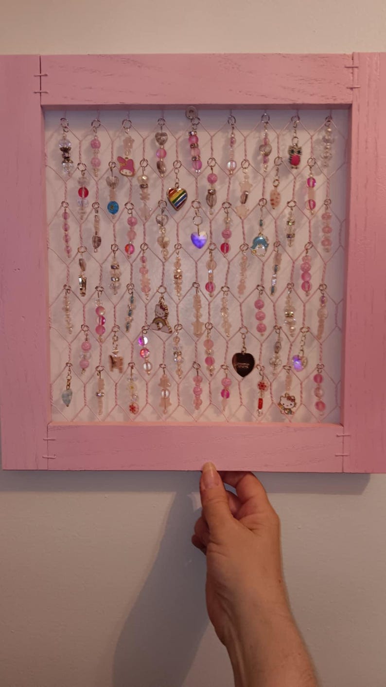 Beaded Glass Sun Catcher, Sunshine Beads, Glass Bead Frame - Etsy