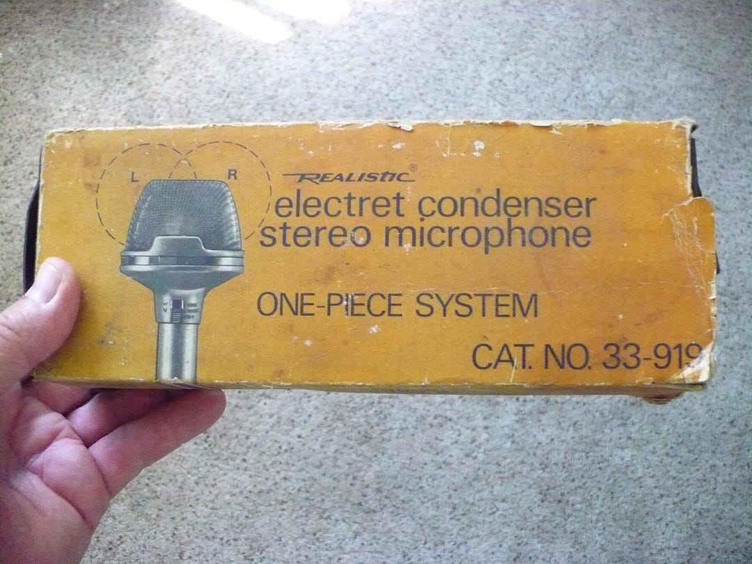 Realistic Electret Condenser Microphone - Cat. No. 33-919 - Etsy