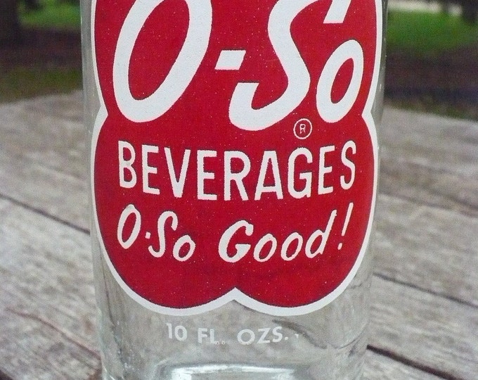 O-so Beverages Pop Soda Bottle - Etsy