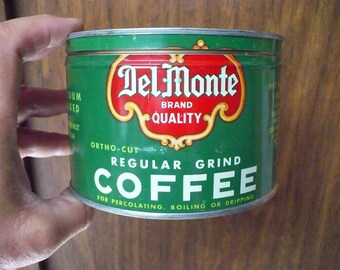Vintage Coffee Can Tins - Etsy