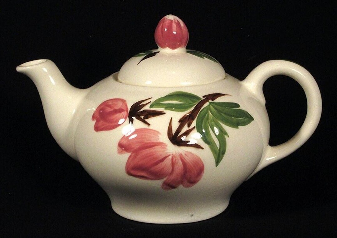 Vintage Musical Teapot Pink Floral Plays "tea for Two" - Cannonsburg ...