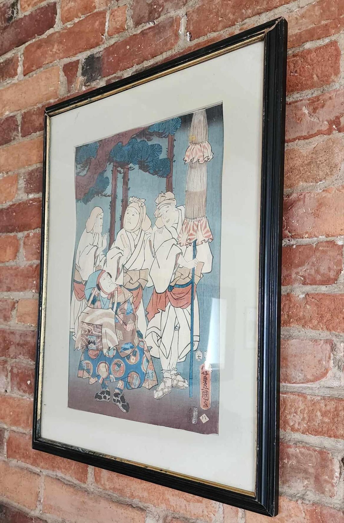 Framed Japanese Woodblock Print - Signed by Kunisada - Toyokuni III - Etsy