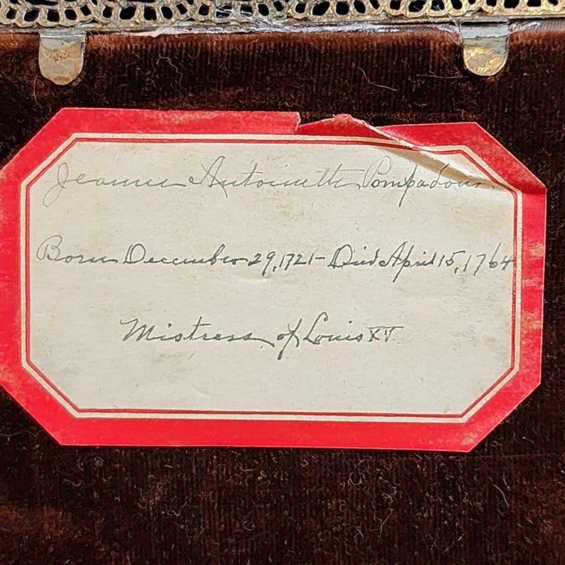 1800s Antique Framed Portraits- Jeanne-antoinette Poisson & Marie ...