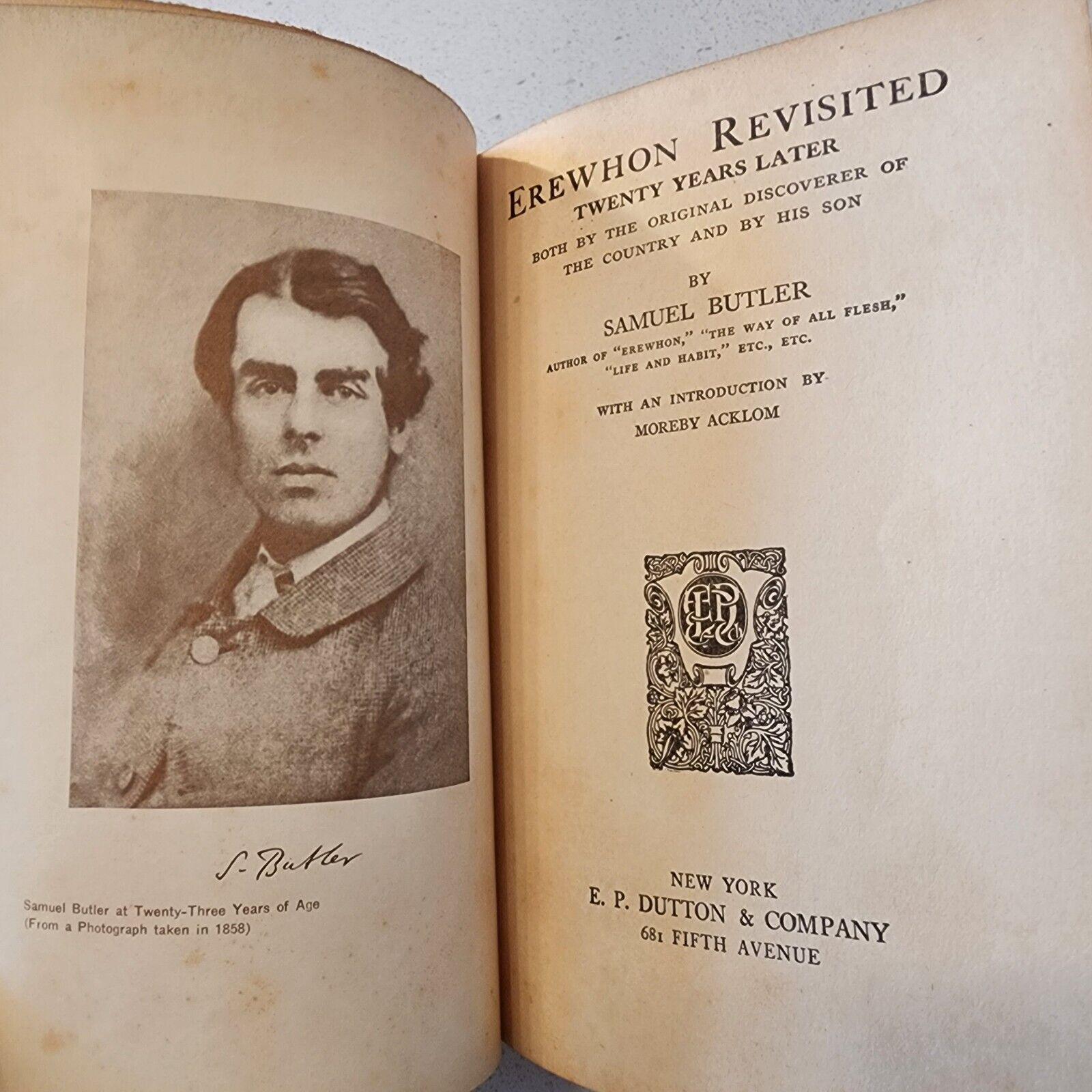 RARE - Erewhon Revisited Twenty Years Later - Samuel Butler - FIRST ...