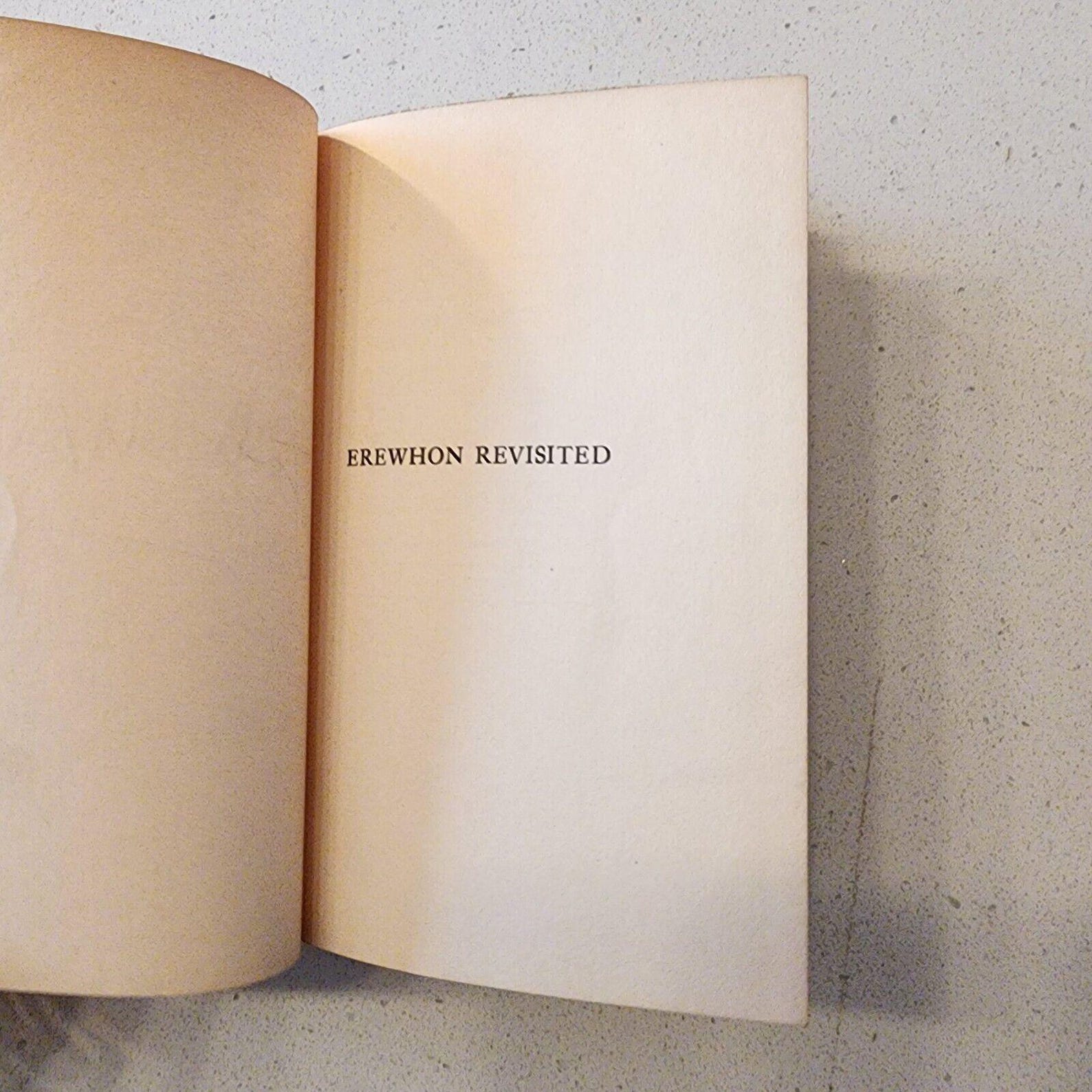 RARE - Erewhon Revisited Twenty Years Later - Samuel Butler - FIRST ...