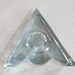 Triangle Crystal Glass Paperweight and Candle Holder - Etsy