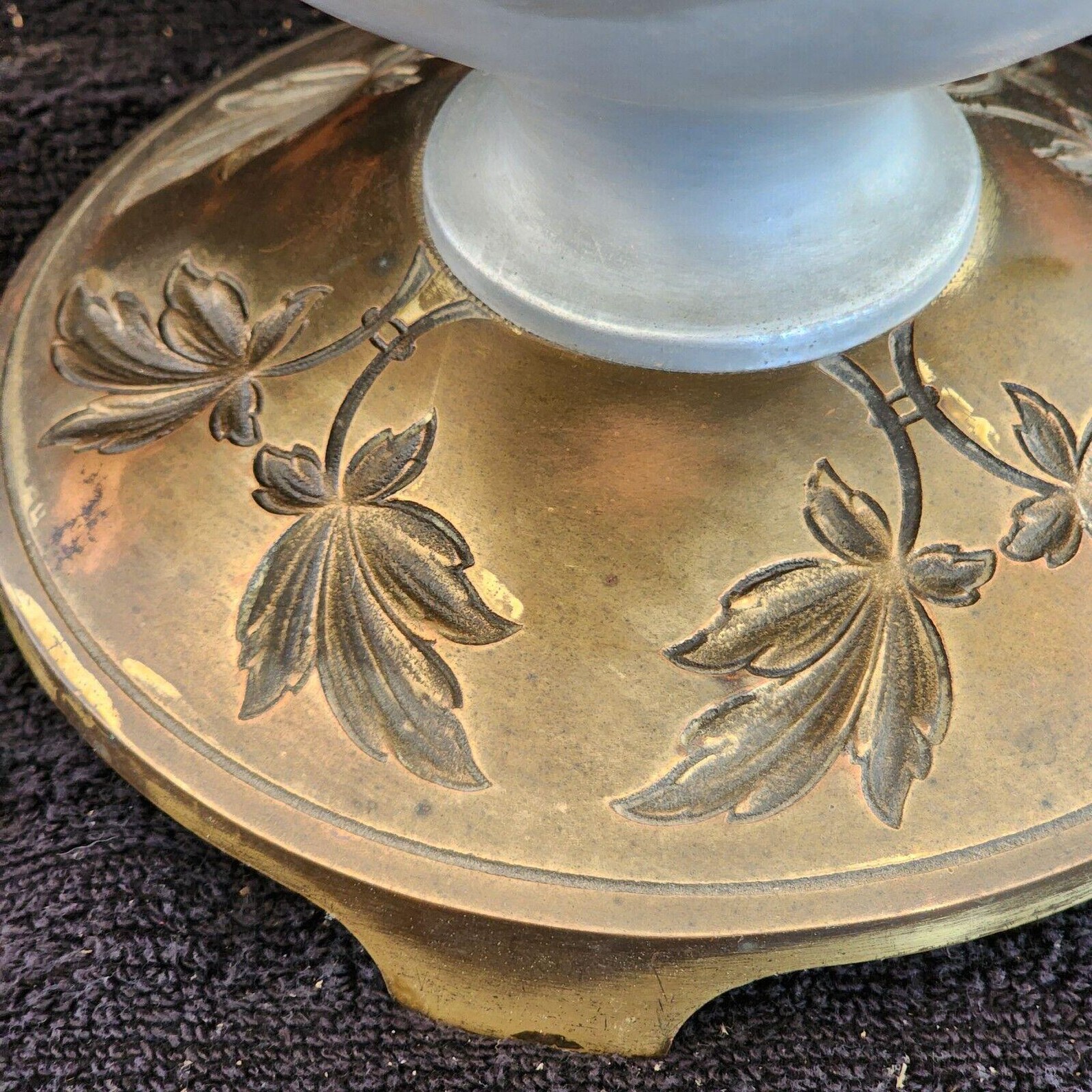 Antique MILLER JUNO Victorian Brass & Silver Double Handled Urn Style ...