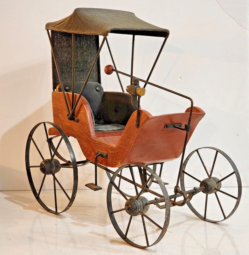 Duryea Car Model First Horseless Carriage 1893 Wood Metal Coach - Etsy