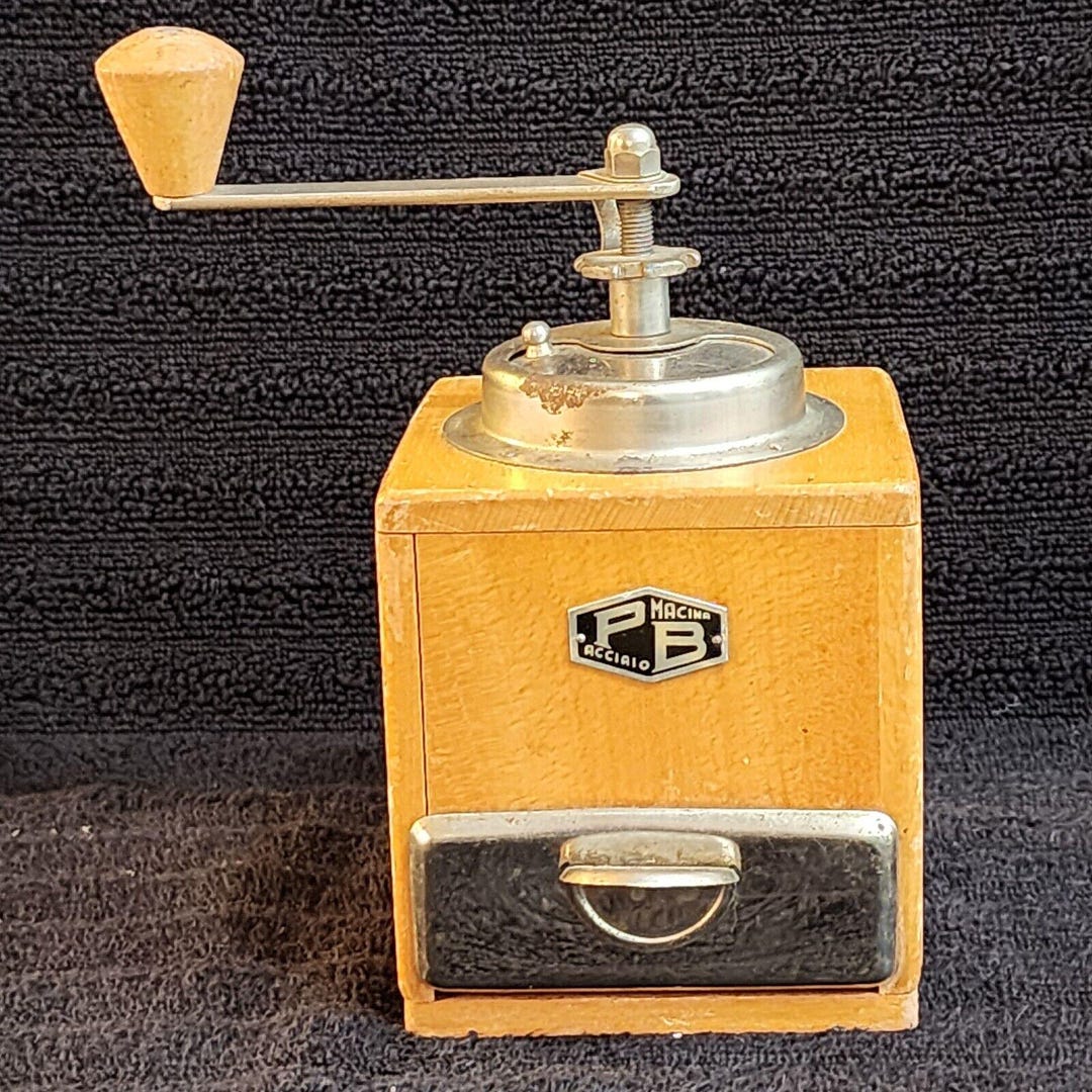 Vintage Coffee Grinder PB Macine Acciaio 1950s Made in Italy - Etsy