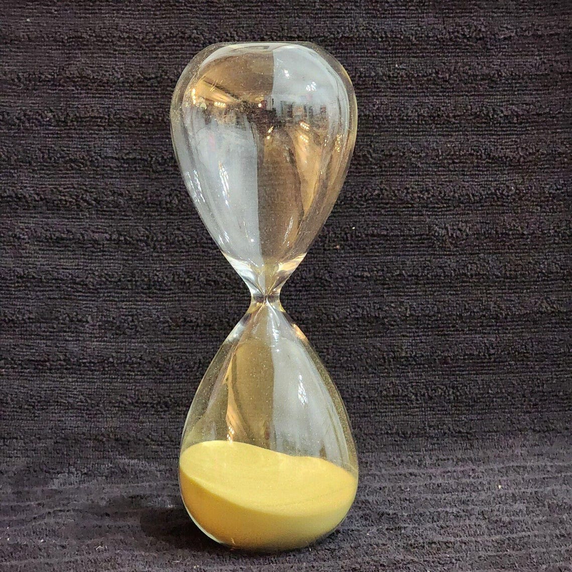 10" Tall Modern Hourglass With Gold Yellow Sand - Etsy