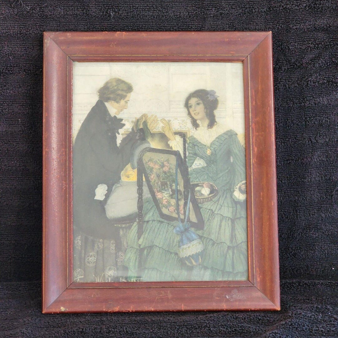 Winding Yarn by Frederick A. Stokes Framed Print Artist Betts Signed - Etsy