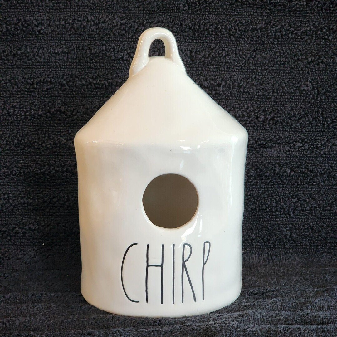 Rae Dunn "chirp" Bird House - Artisan Collection by Magenta - Bird on ...