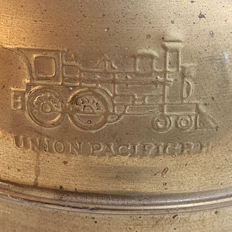 Antique Brass Union Pacific Railroad Spittoon Embossed Train Logo - Etsy