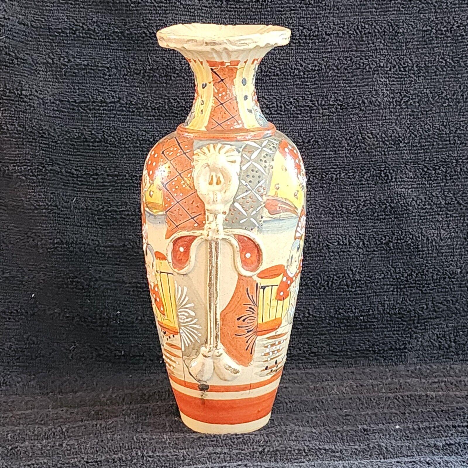 Antique Kyoto Satsuma Japanese Pottery Vase 10in - Etsy