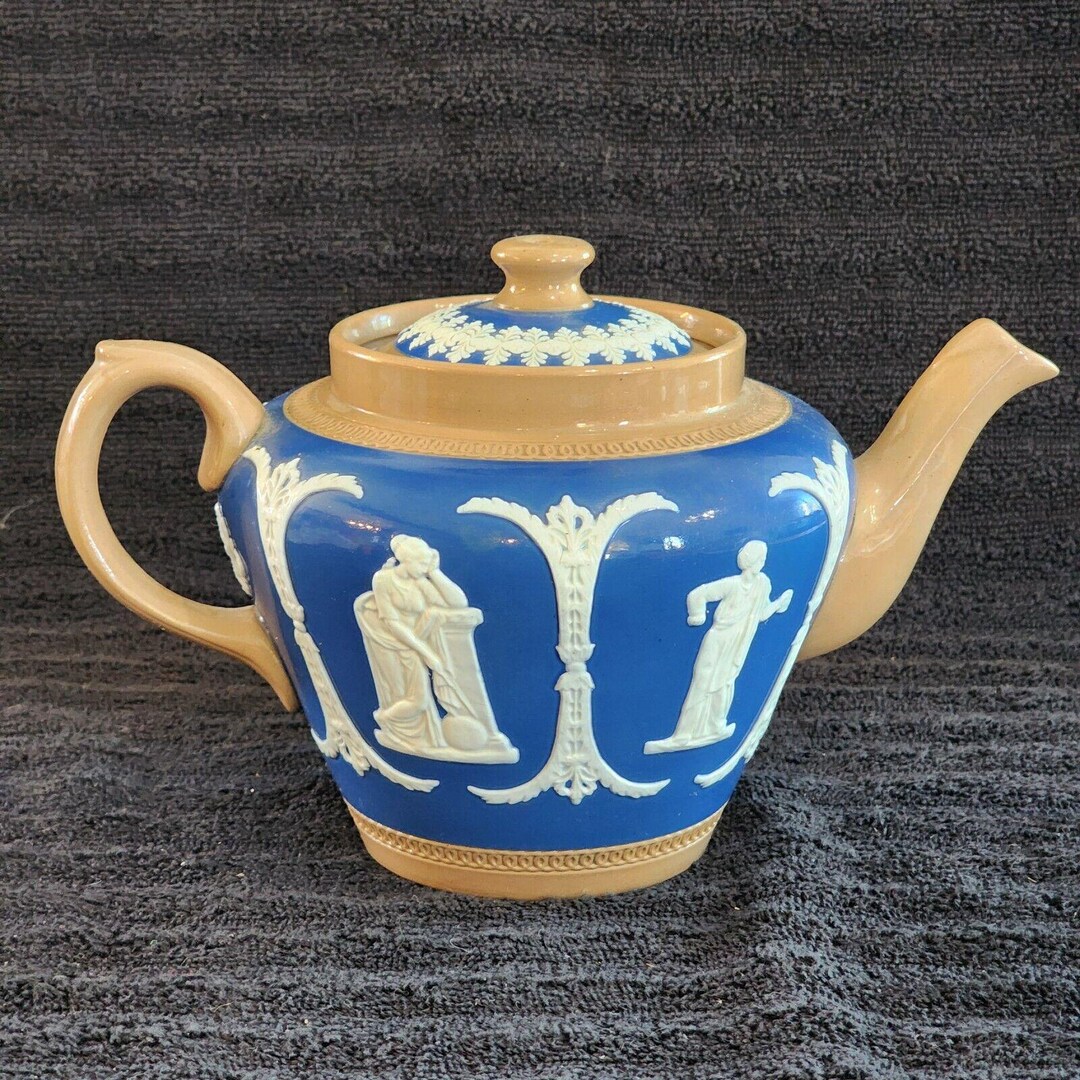 Stunning Tri-color Dudson Jasperware Teapot - Etsy