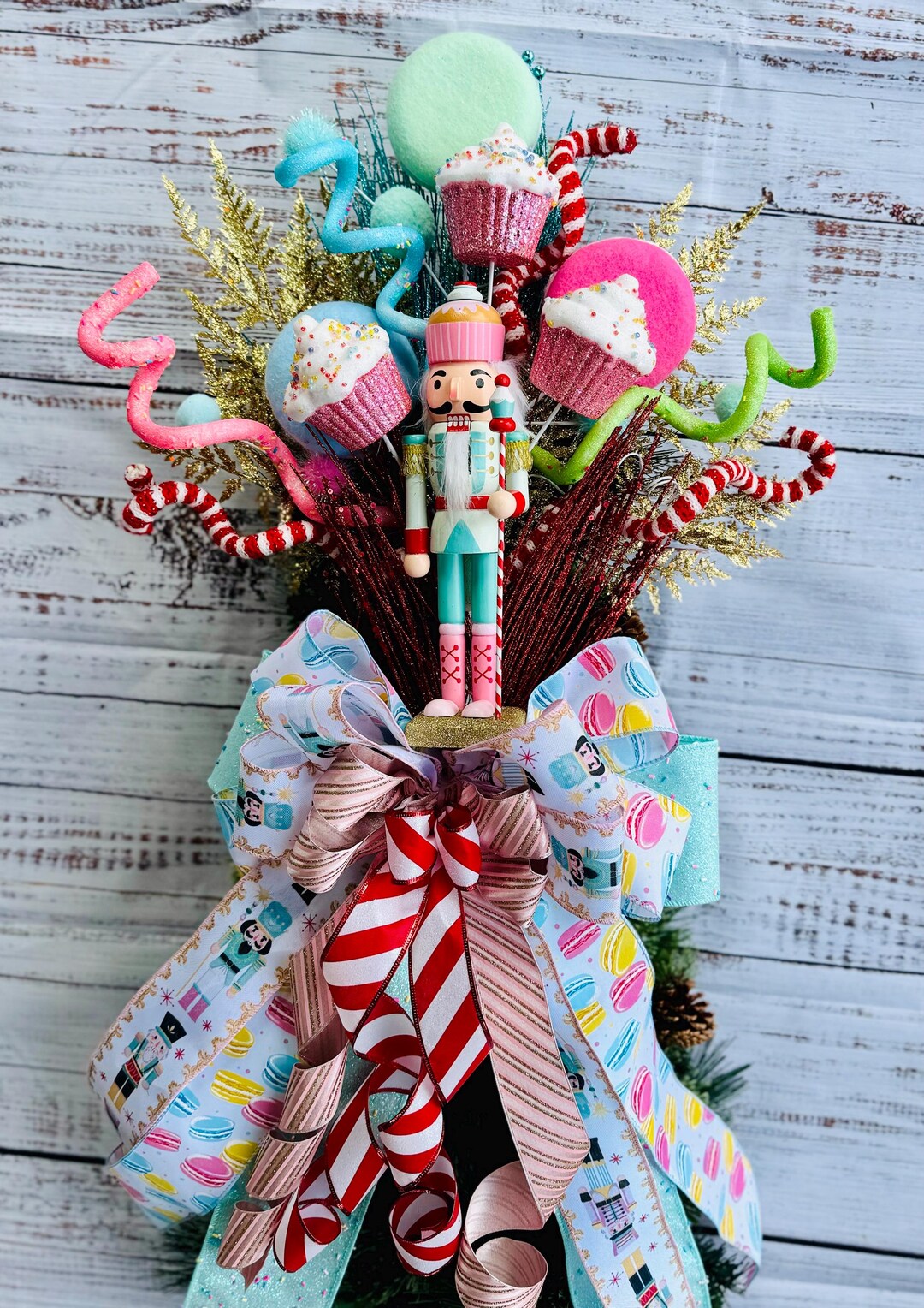Nutcracker Candyland Christmas Tree Topper - Sweet & Whimsical Holiday ...