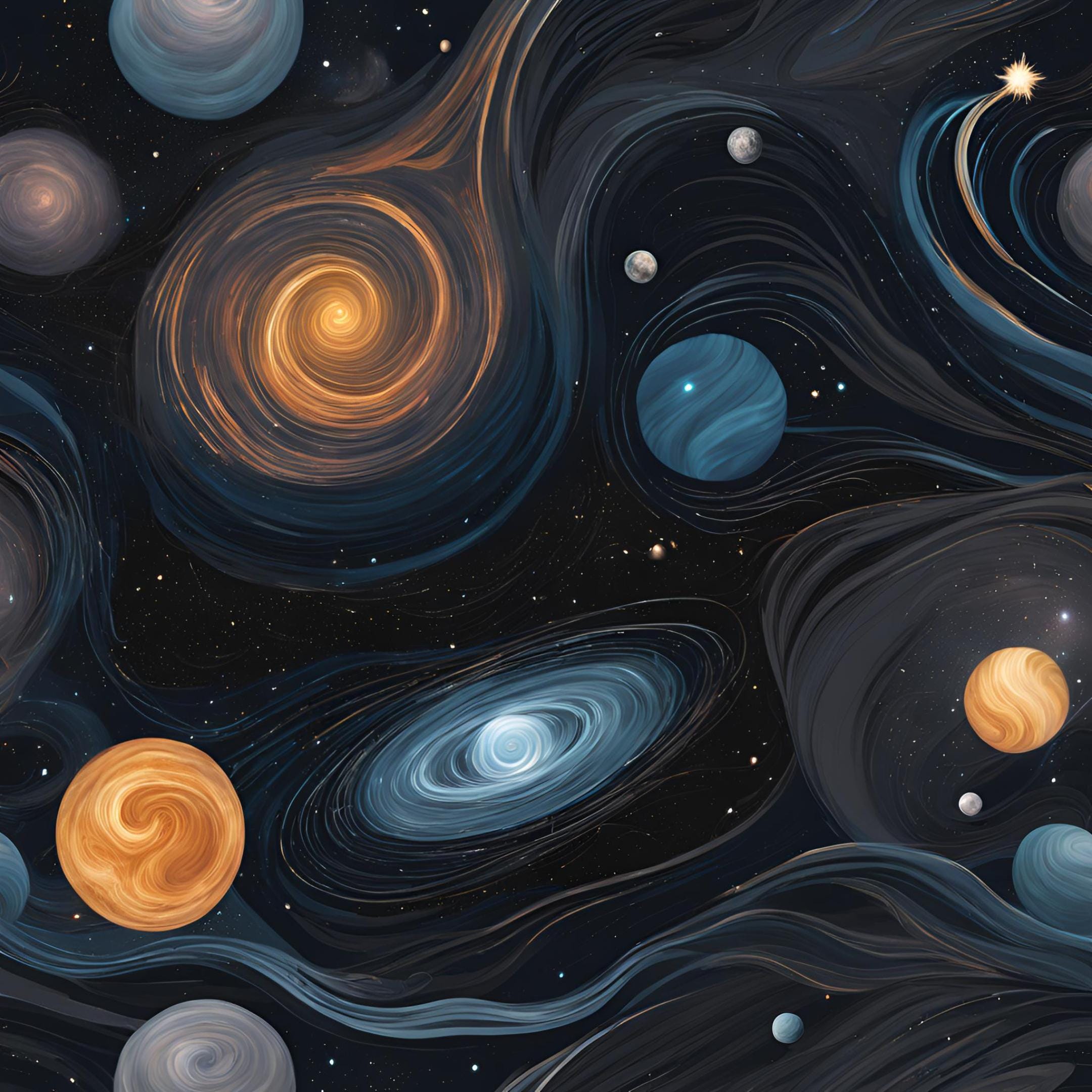 Modern Digital Design Bundle JPG Files: 100 Galactic Space Art - Etsy