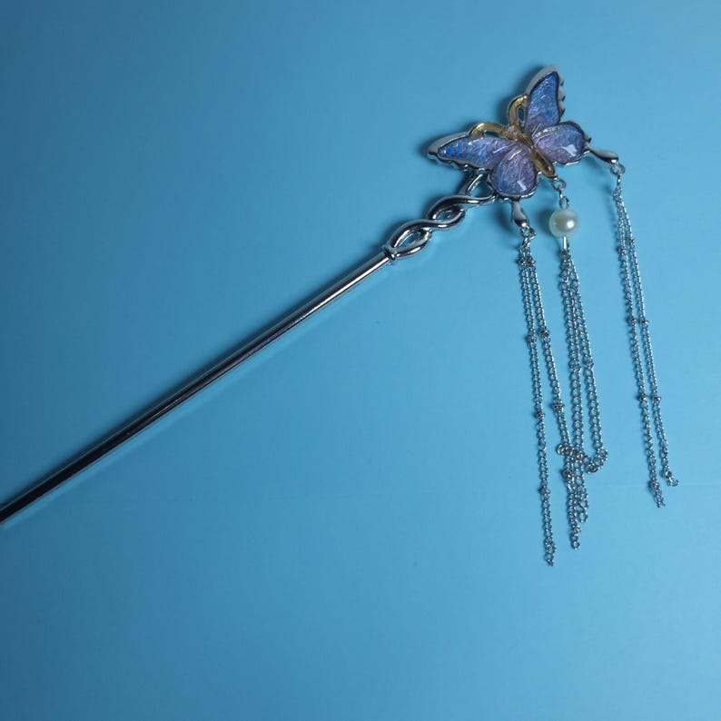 Enchanting Butterfly and Moon Chinese Style Hairpin Tgcf>~