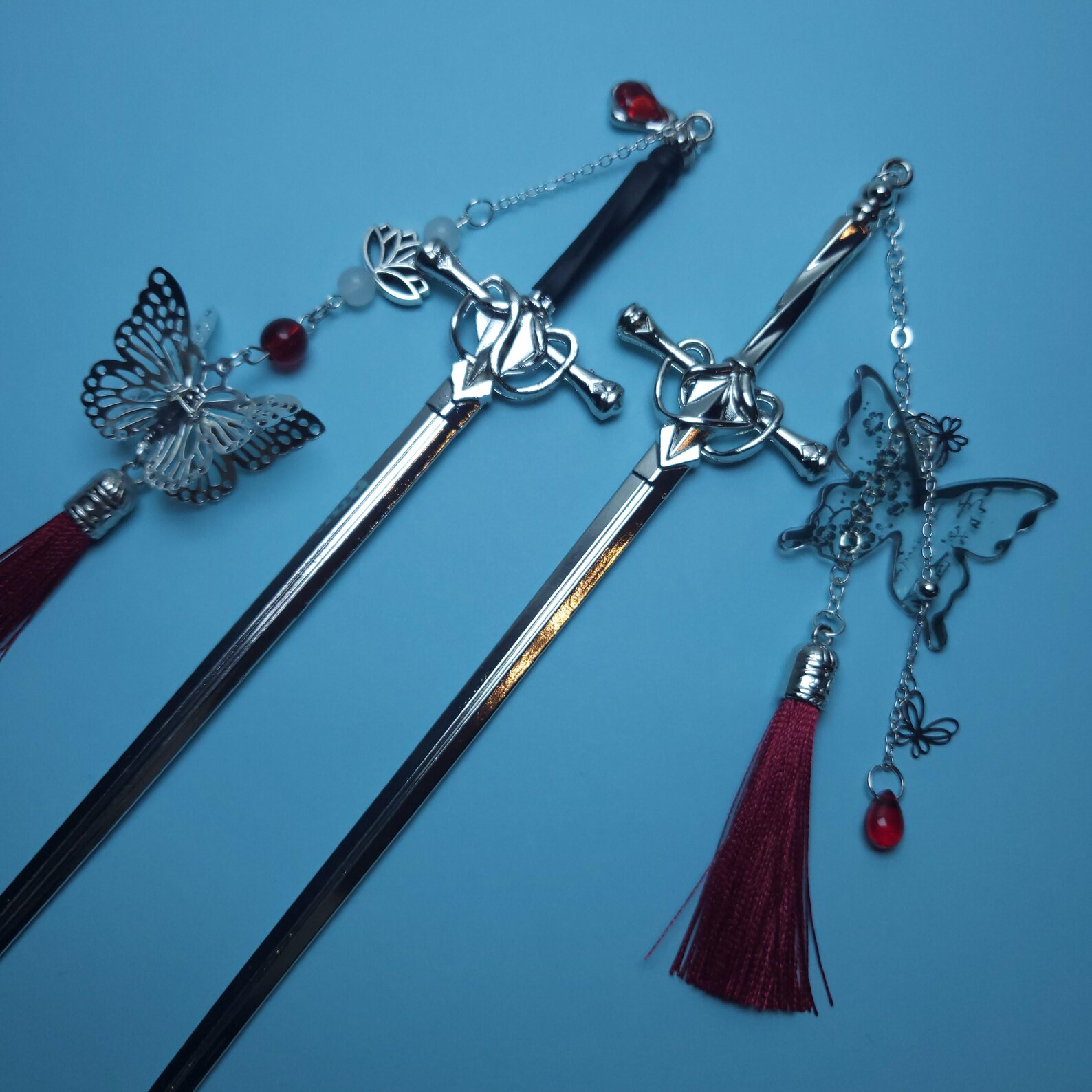 PRE-ORDER Enchanting Sword With Butterfly Chinese Style Hairpin Tgcf>~