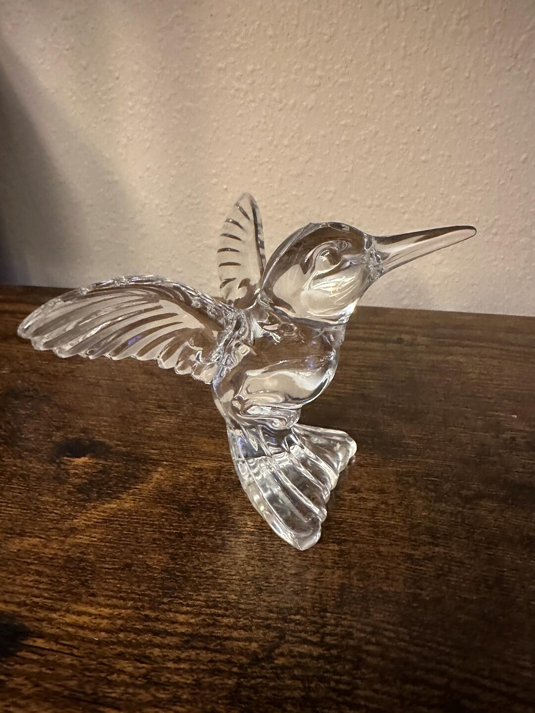 Princess House Hummingbird Czech Clear Crystal Pets Vintage Figurine - Etsy
