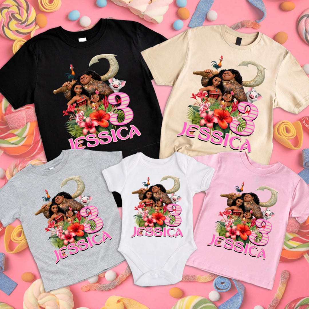Custom Moana 2 Shirt, Moana Birthday Shirt, Moana 2 Birthday T-shirt ...