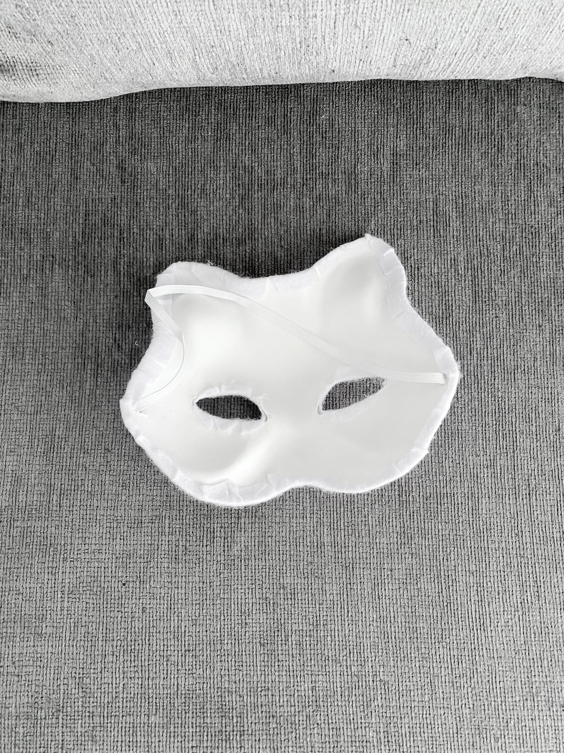 Felted Cat Mask Therian Paper Mache Cardboard DIY Plain White Blank ...