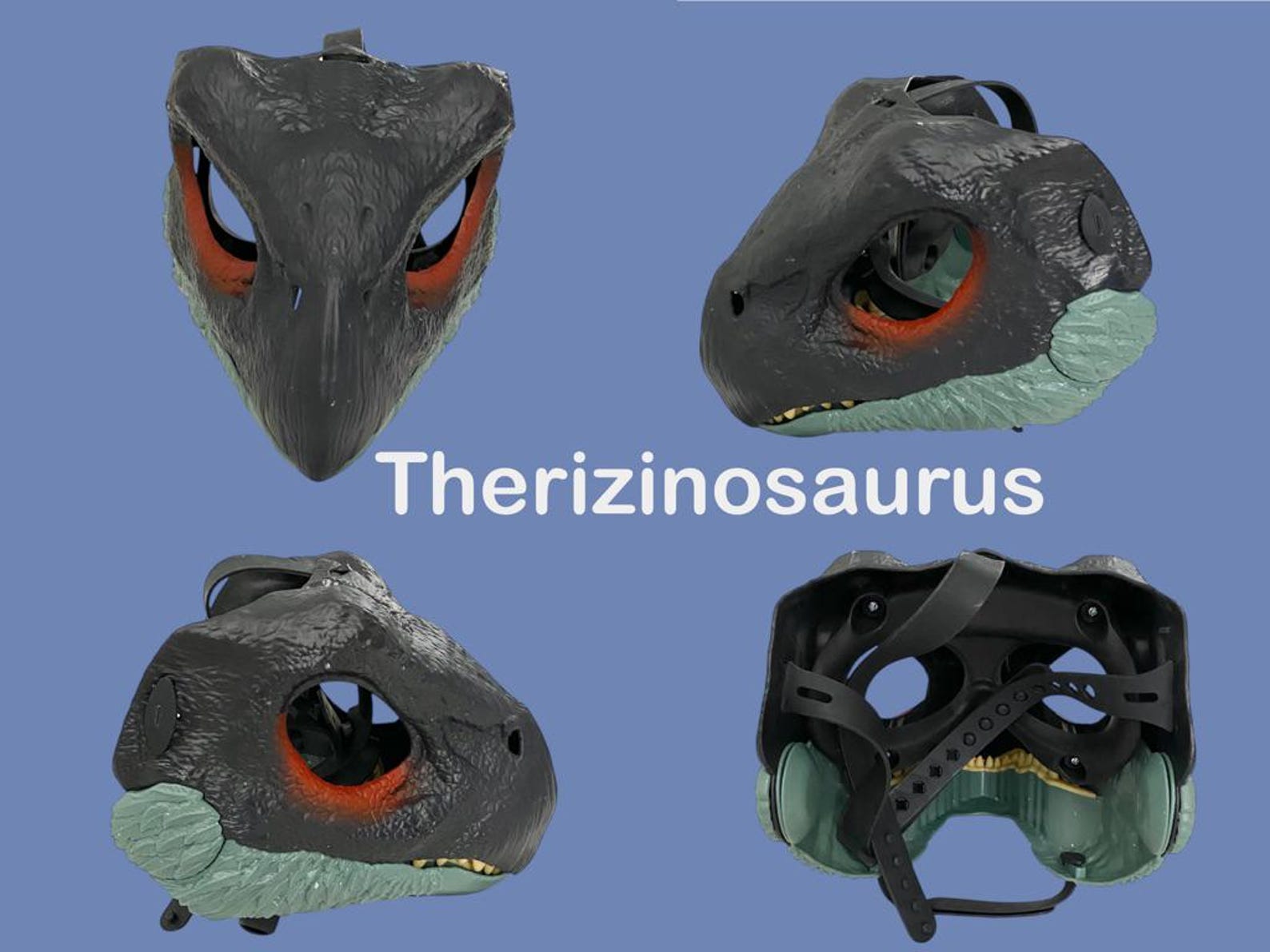 Dino Mask Base Plain Blank DIY Raptor Velociraptor T-rex Tyrannosaurus ...