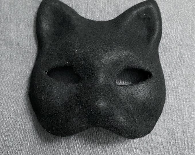 Plain White Fleece Animal Therian Cat Mask - Etsy