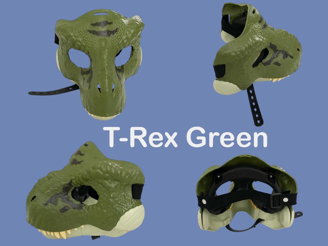 Dino Mask Base Plain Blank DIY Raptor Velociraptor T-rex Tyrannosaurus ...